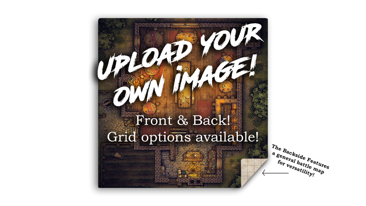 Custom TTRPG Battle Map | Double-Sided | 2ft x 2ft – Jankmats